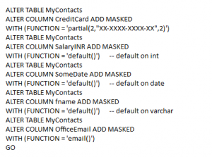 Procedure to Implement Dynamic Data Masking in SQL Server